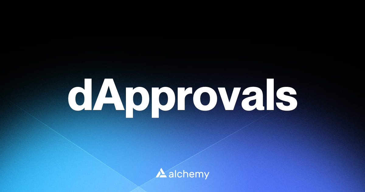 dApprovals - Web3 Wallet Tools - Alchemy