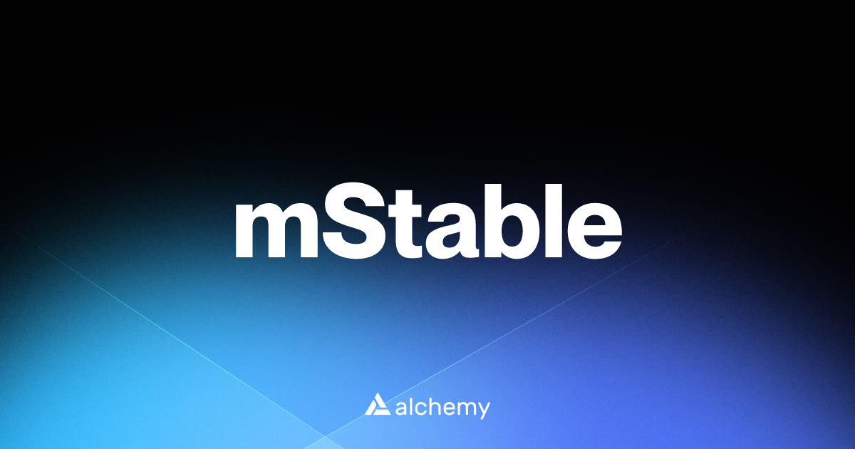 mStable - DeFi Dapps - Alchemy