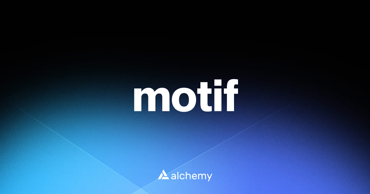 motif - Web3 Wallets - Alchemy